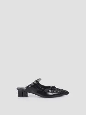 GANNI Eco-friendly Slip-on Boxy Shoes - Black