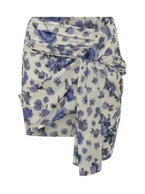 Isabel Marant Étoile Mini Skirt With Draped Design - Blue
