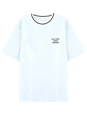 Drole De Monsieur Classic Mini Cotton T-shirt For - Azure
