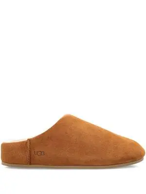 UGG Waterproof Suede Slip-on Sandals - Beige