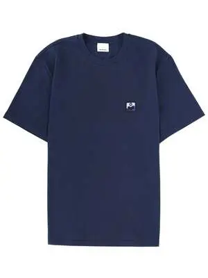 MARANT Logo Patch Cotton T-shirt - Blue