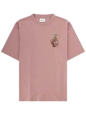 Drole De Monsieur Drôle De Monsieur Classic Cotton T-Shirt For Men - SS26 Pink