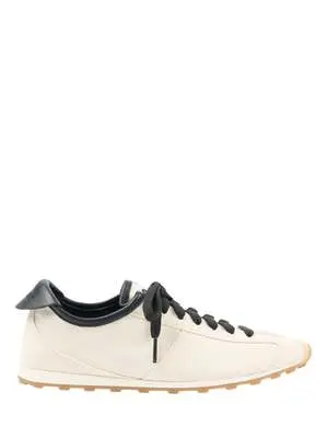 Jacquemus The Tennis Leather-trimmed Suede Sneakers - Beige