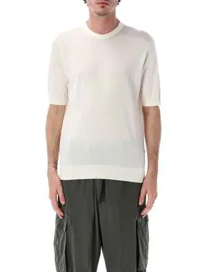 John Smedley Timeless Cotton T-shirt Kempton Regular Fit - Starch
