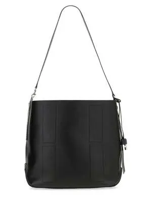 Hogan Medium Leather Hobo Bag - Black