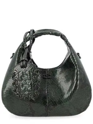 GANNI Mini Hobo Handbag - Green