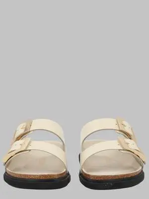 BIRKENSTOCK Classic Buckle Leather Sandals