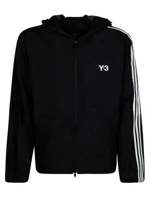 Y3 Nylon Wired 3 Stripes Track Top - Nero