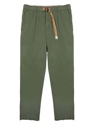 WHITE SAND White Sand Cotton Trousers With Belt Green