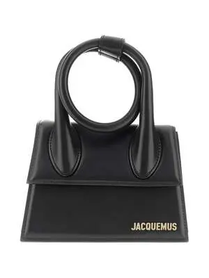 Jacquemus Mini Elegant Knot Tote - Black