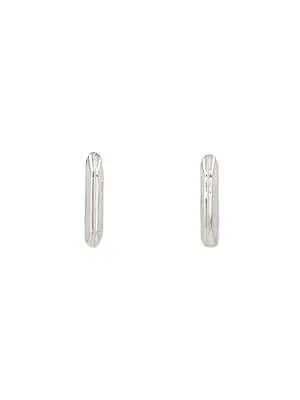 Rabanne Chic Hoop Earrings - Silver