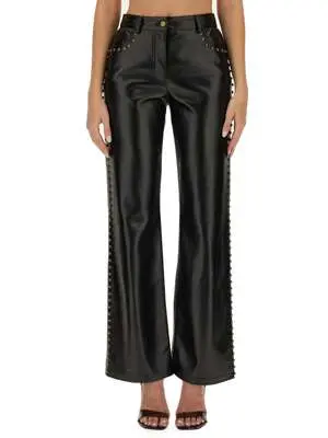 Moschino Studded Mid-rise Trousers