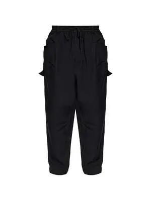 Y3 Drawstring Waist Trousers - Black