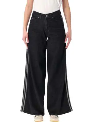 ADIDAS ORIGINALS Wide-leg Jeans With Side Stripes