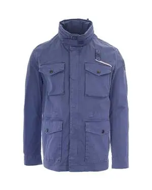 BLAUER. Indigo Cotton-elastane Jacket - Blu Indigo