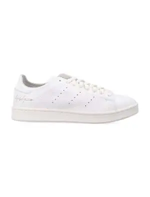 Y3 Low-top Leather Lace-up Sneakers - Bianco