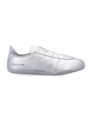 Y3 Low-top Leather Lace-up Sneakers - Silver
