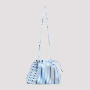 THE FRANKIE SHOP Mini Morgan Pouch Handbag - Blue