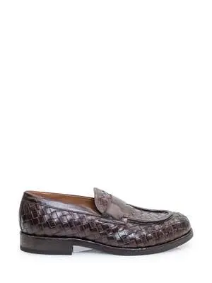 DUCANERO Woven Casual Loafers With Strap - Nero