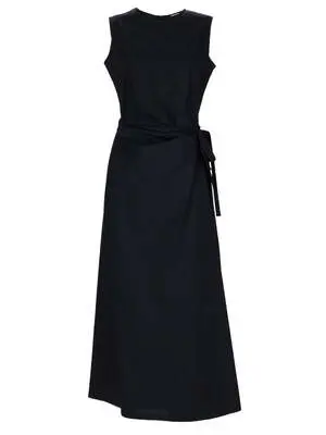 Aspesi Tie-waist Midi Dress - Blue