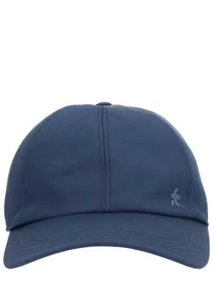 Premiata Cotton Baseball Cap With Embroidered Detail - Blue