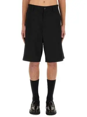 Moschino Regular Fit Bermuda Shorts With Logo