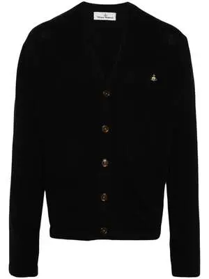 VIVIENNE WESTWOOD Cotton And Cashmere Cardigan - Black
