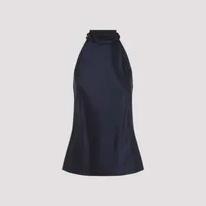 Ralph Lauren Chilton Stretch Silk Charmeuse Top