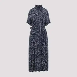 Ralph Lauren Short Sleeve Printed Dress - Blue