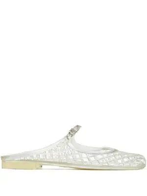 Tory Burch Flat Buckled Sandals - Bianco