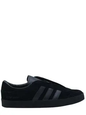 Y3 Leather Lace-up Sneakers - Black