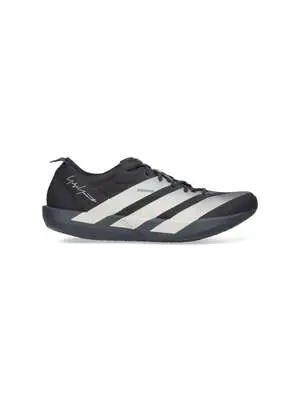 Y3 Leather Lace-up Sneakers - Black