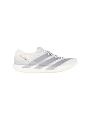 Y3 Leather Lace-up Sneakers - White