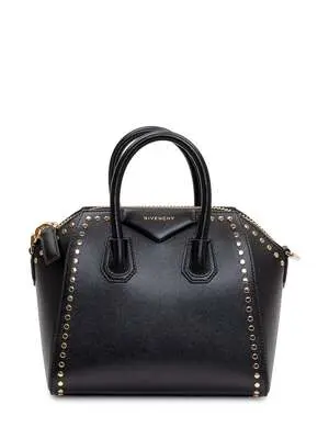 Givenchy Mini Antigona Handbag With Studs - Black