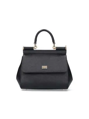 Dolce & Gabbana Medium Shoulder Bag - Black