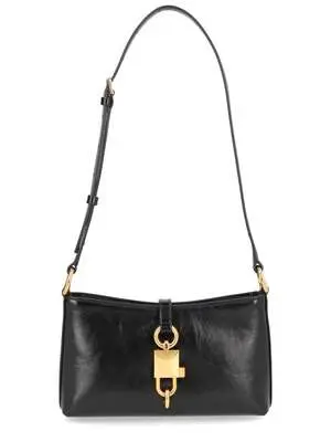 Dolce & Gabbana Lock Shoulder Bag In Calfskin - Black