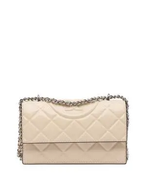 Tory Burch TORY BURCH Small Fleming Shoulder Bag Beige