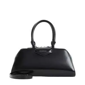 Givenchy Small Antigona East-west Bag In Box Leather - Black