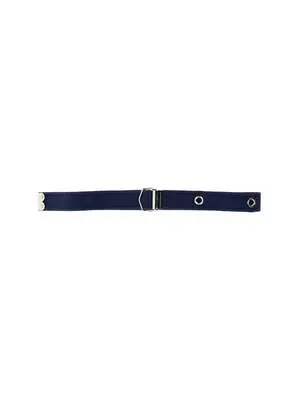 Dolce & Gabbana Calfskin Belt With Dg Logo - Blue