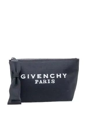 Givenchy Logo Pouch Handbag - Black