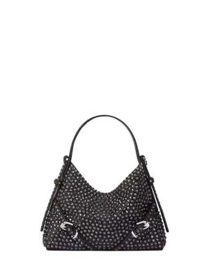 Givenchy Mini Rhinestone-embellished Handbag With Top Handle And Strap, Dimensions: 18 X 13.5 X 3.5 Cm - Nero