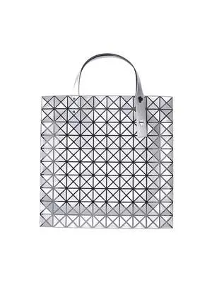 Issey Miyake Geometric Panel Tote Bag - Silver