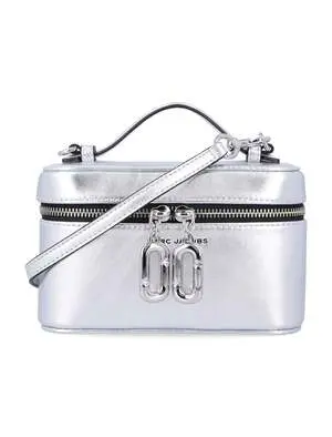 Marc Jacobs Mini Structured Handbag With Zip-around Closure - Argento