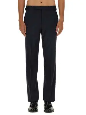 VIVIENNE WESTWOOD Straight Virgin Wool Trousers - Blue