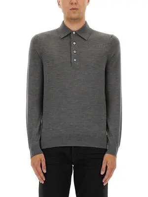 TOM FORD Fine Merino Virgin Wool Polo Shirt
