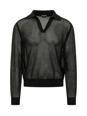 TOM FORD Long Sleeve Polo Without Buttons