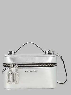 Marc Jacobs Mini Crossbody Bag With Logo Detail - Silver