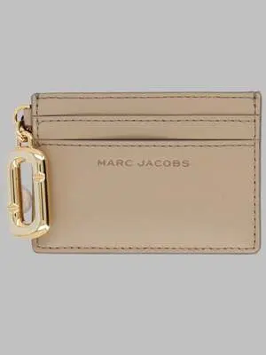 Marc Jacobs Mini Leather Wallet With Coating - Grey