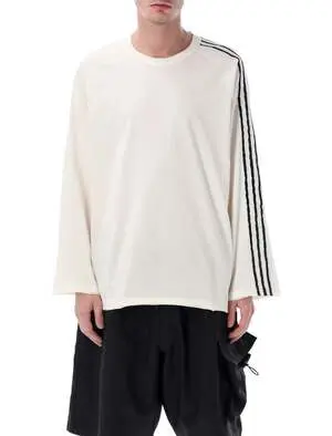 Y3 Long Sleeve Relaxed Fit T-shirt Size - White