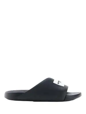 Givenchy Chic Slip-on Logo Sandals With Contoured Footbed